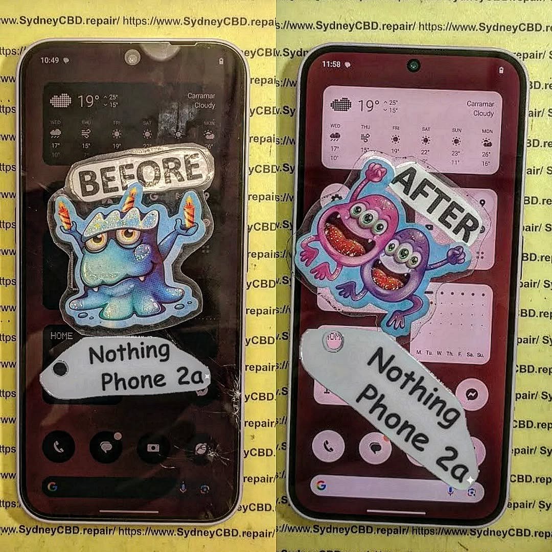 Cracked Nothing Phone 2a screen, should you repair it at Sydney CBD ...