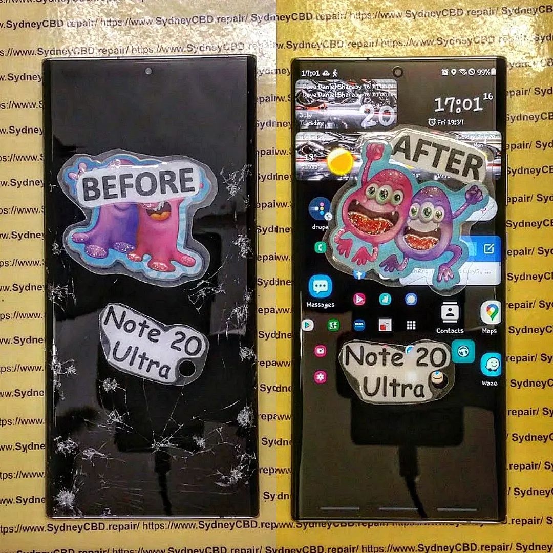 Cracked Samsung Galaxy Note 20 Ultra, should you repair it at Sydney ...